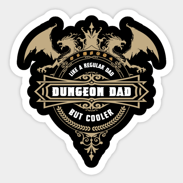 DnD Dungeon Dad - Dnd Dad - Sticker | TeePublic