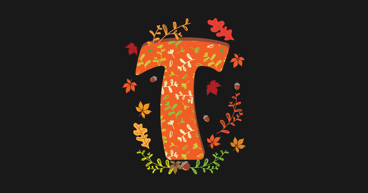 Letter T Monogram - Letter T Monogram - T-Shirt | TeePublic