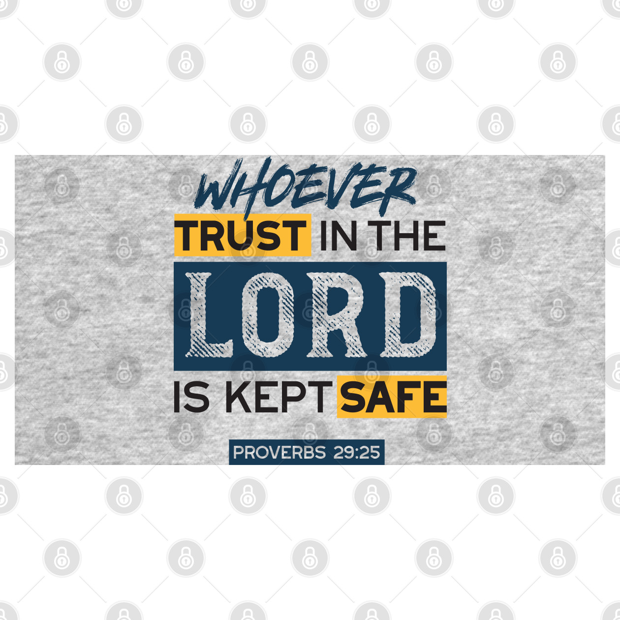 Bible Quote Art - Proverbs 29:25 Trust in God - Faith Over Fear ...