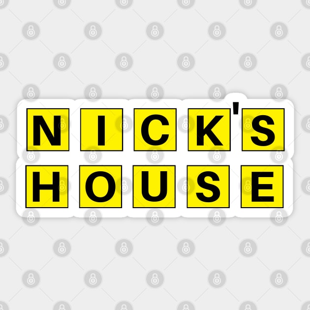 Nick's House - Jonas Brothers - Sticker | TeePublic