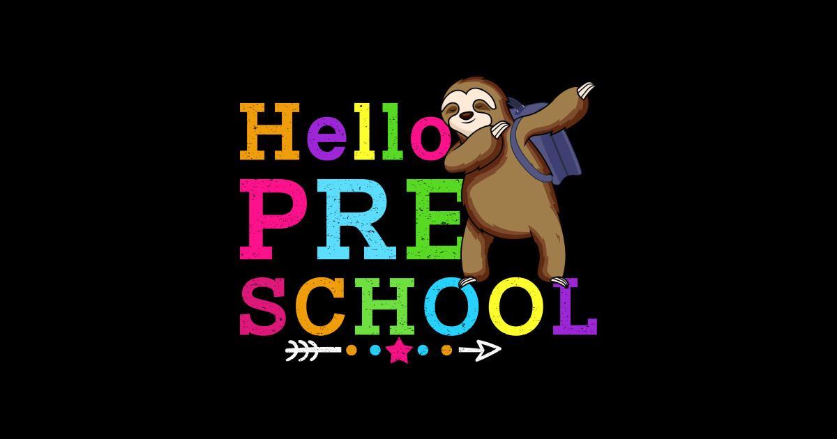 Sloth Hello Preschool Tshirt Teachers Kids Back to school Gifts - Sloth ...