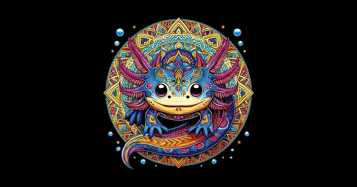 Axolotl Art Aztec Mexico Mexican - Axolotl Art Aztec Mexico Mexican ...