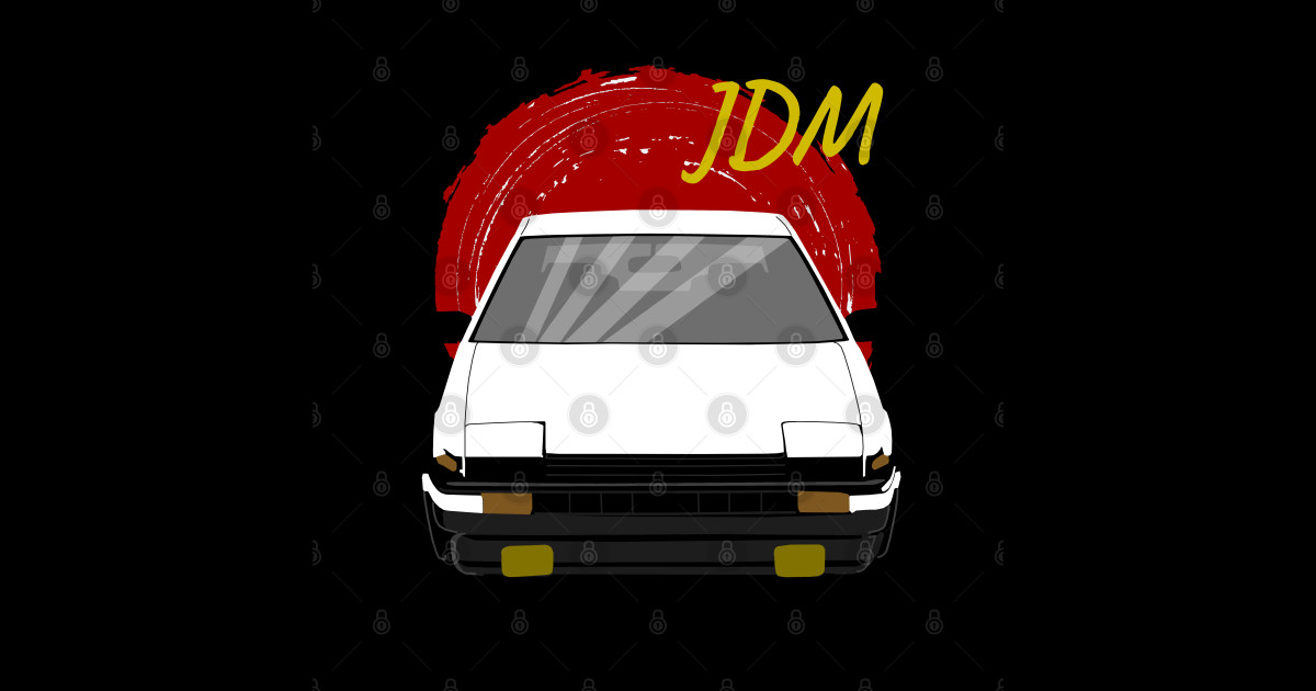Toyota AE86 Front View: Iconic JDM Drift Car - Jdm - Magnet | TeePublic