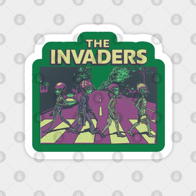 the invaders v7 - Alien - Sticker | TeePublic