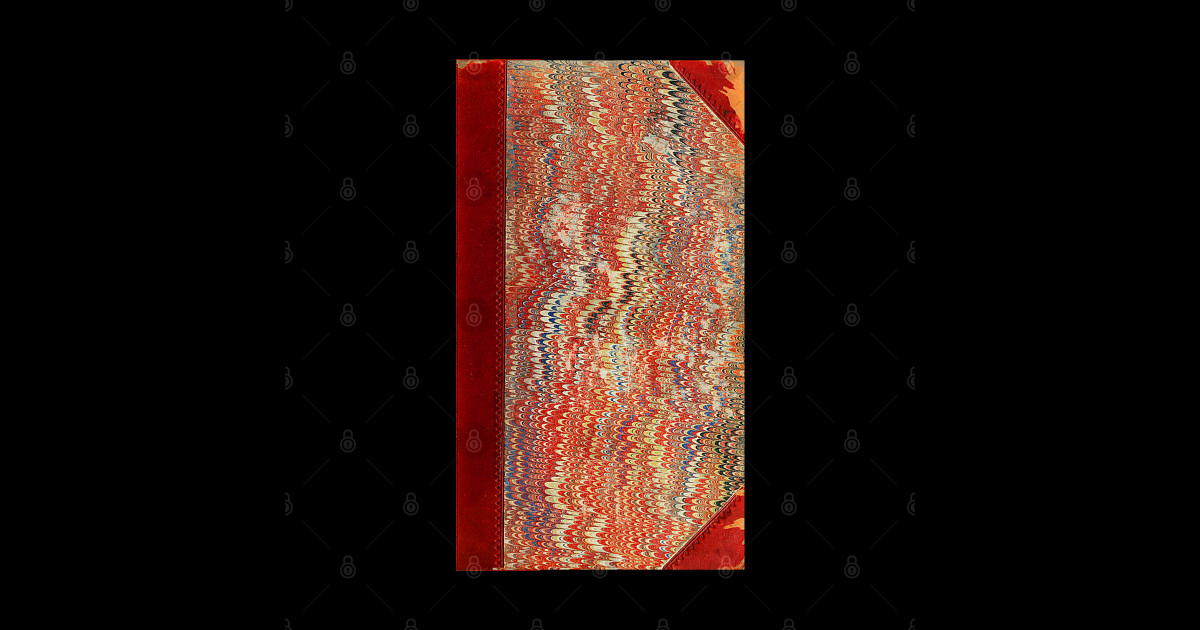Vintage Marbled Pattern Book Cover - Marbled Book Cover - Sticker ...