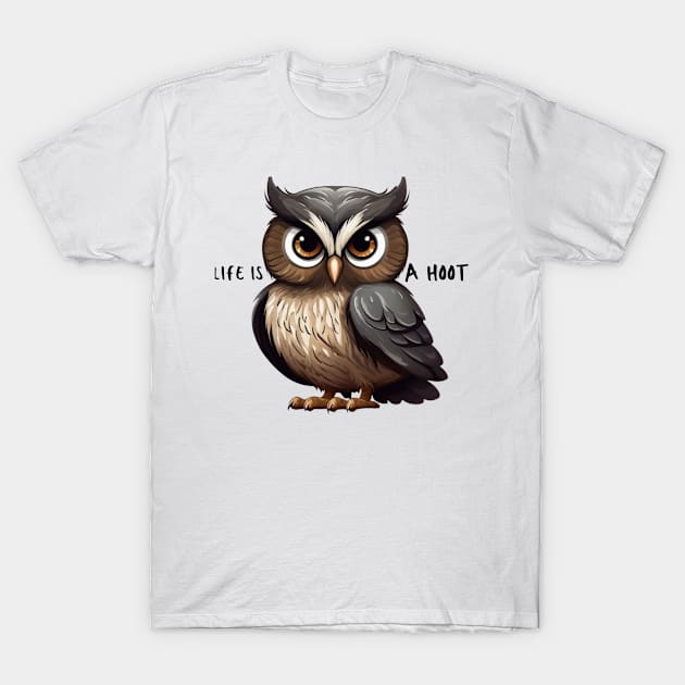 Hoot with Attitude: The Grumpy Owl's Take on Life - Owl - T-Shirt ...