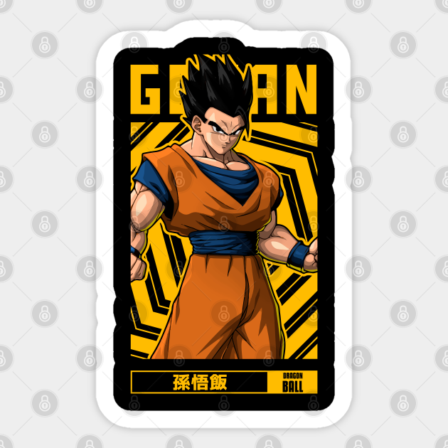 Gohan = DRAGON BALL Z = Anime Otaku Design - Gohan - Sticker | TeePublic