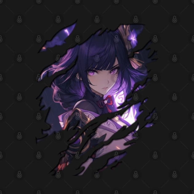 shogun raiden - Shogun Raiden - T-Shirt | TeePublic