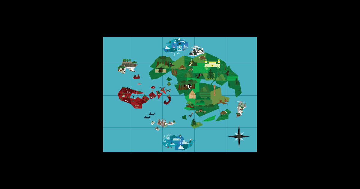 Avatar Map - Avatar The Last Airbender - Posters and Art Prints | TeePublic