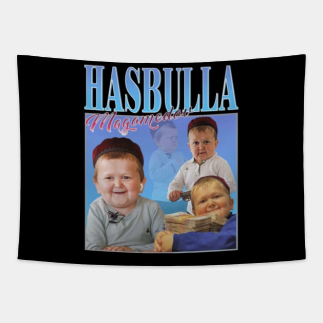 Hasbulla Magomedov Retro Collage - Hasbulla Magomedov - Tapestry ...