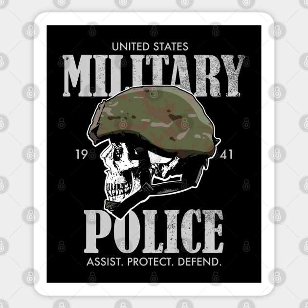 US Military Police (distressed) - Military Police - Sticker | TeePublic