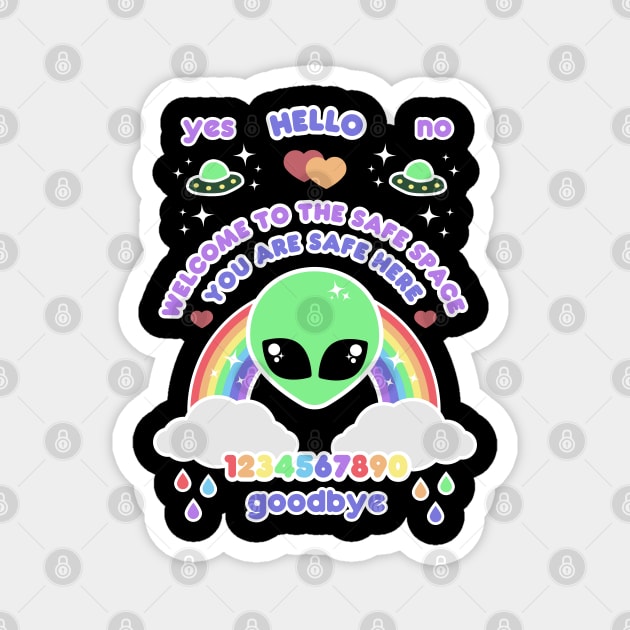 Kawaii Safe Space - Safe Space - Magnet | TeePublic