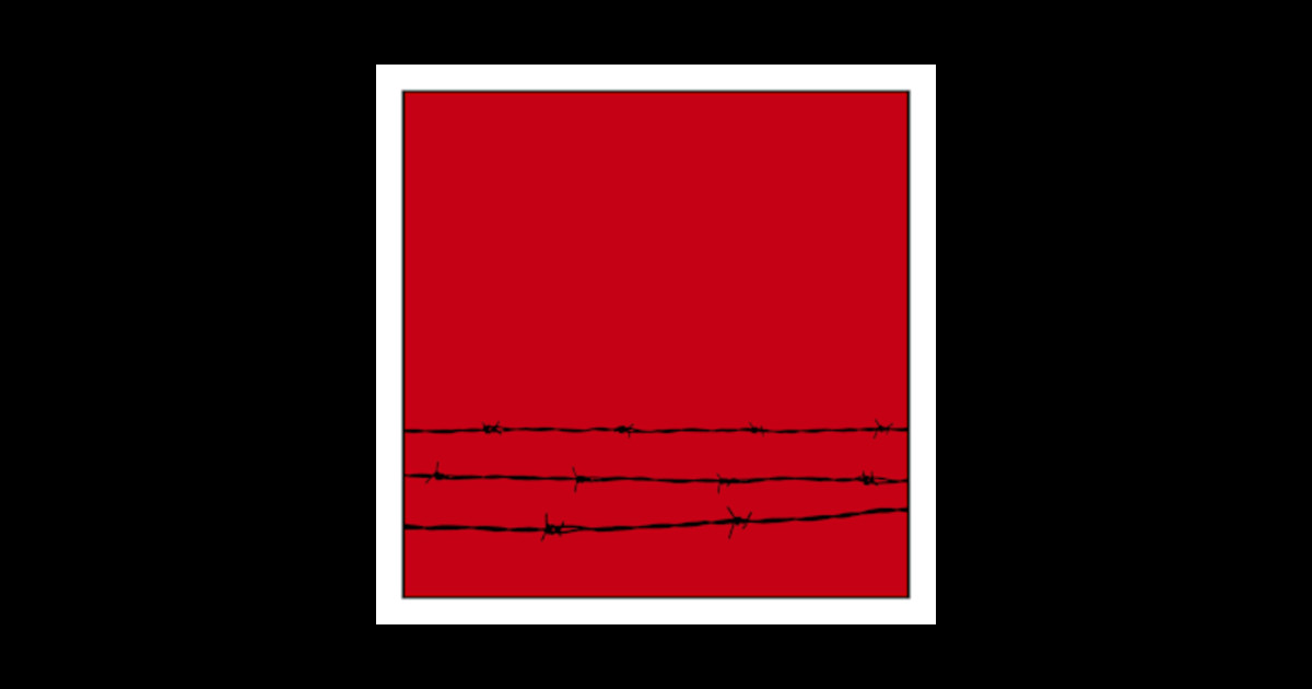 Not a Captive (red) - Barbed Wire - Posters and Art Prints | TeePublic
