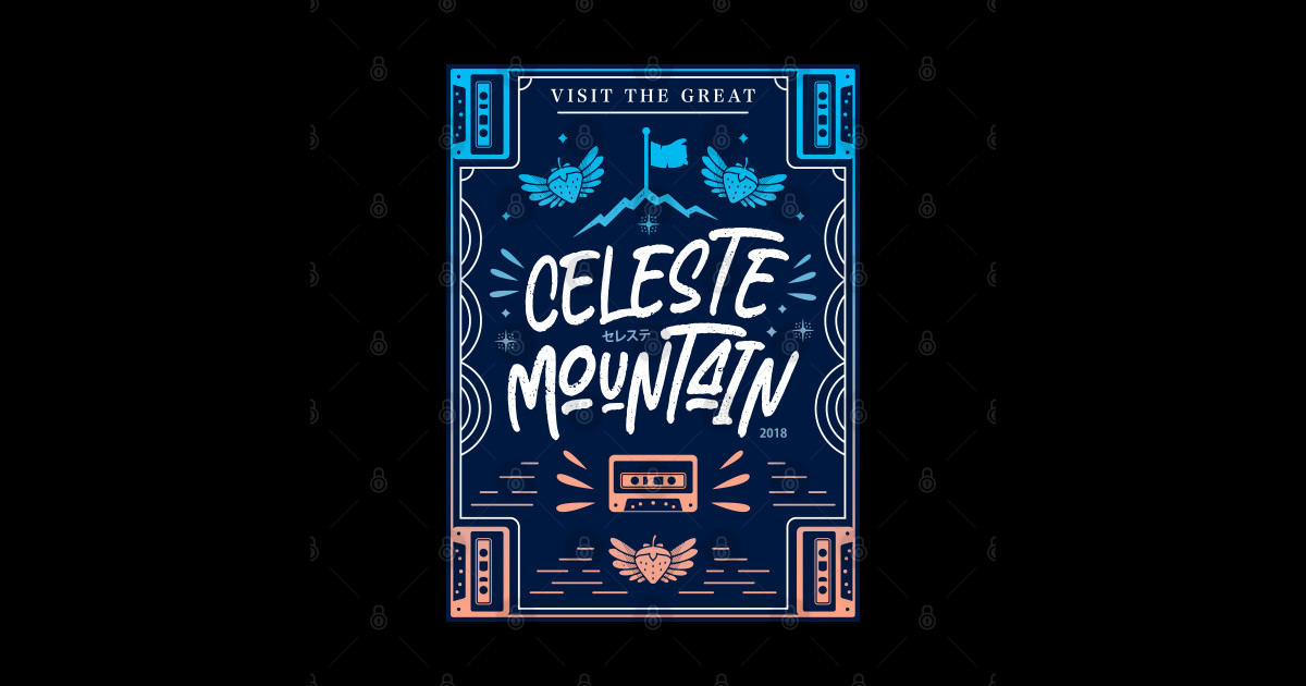 Celeste Mountain Emblem - Celeste - Sticker | TeePublic