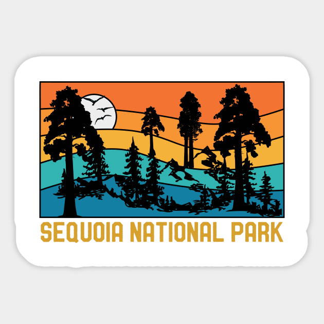 Vintage Sequoia National Park Souvenir Retro Sequoia Tree - Sequoia ...