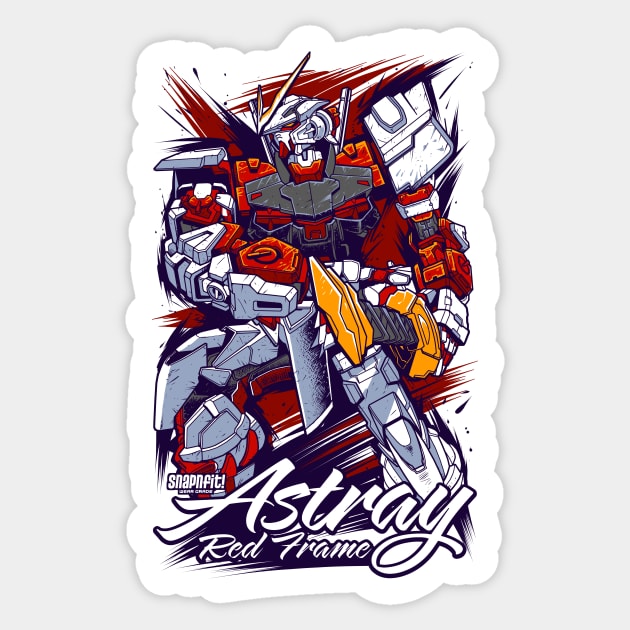 Astray Red Frame - Gundam - Sticker | TeePublic