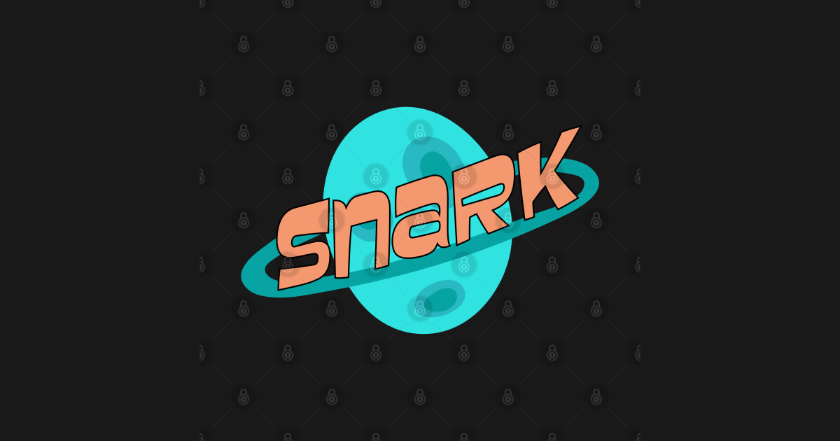 Planet Snark - retro text and colors - Snarky - T-Shirt | TeePublic