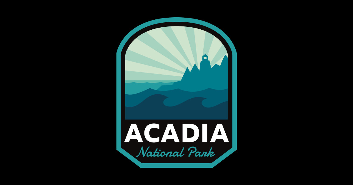 Acadia National Park Lighthouse - Acadia National Park - Sticker ...