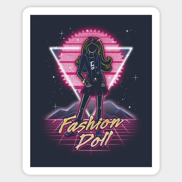Retro Fashion Doll - Barbie - Sticker | TeePublic