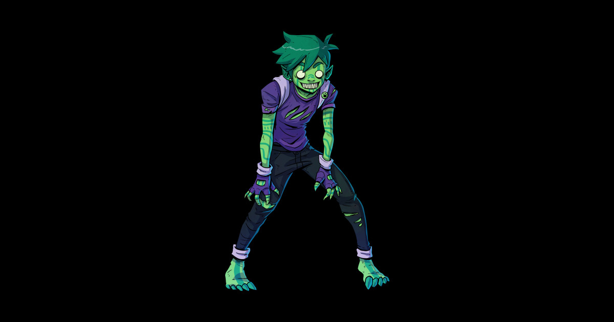 Beast Boy - Monster - Beastboy - Sticker | TeePublic