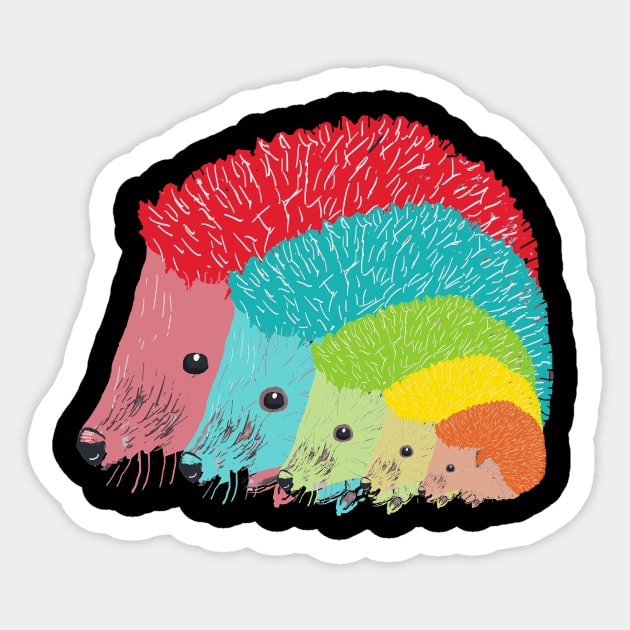 Hedgehogs - Hedgehogs - Sticker | TeePublic
