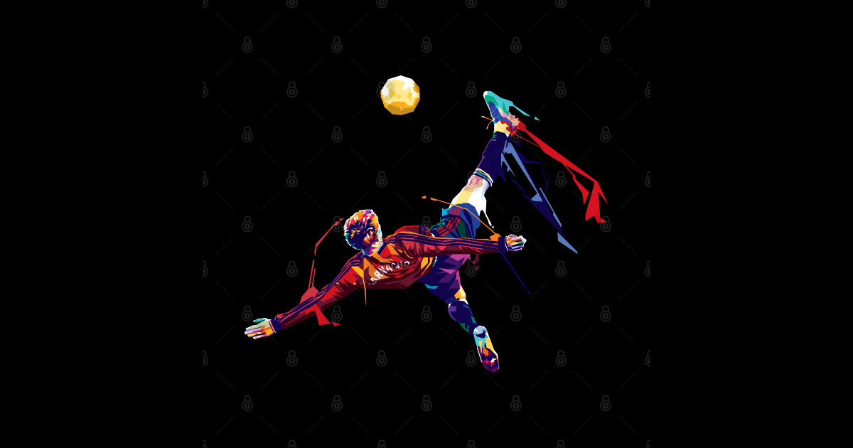 Alejandro Garnacho Bicycle kick Pop Art Illustration - Garnacho ...