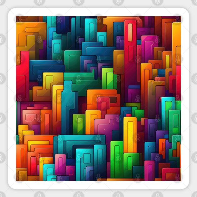 Pixel Art Repeating Pattern - Pixel Art Repeating Pattern - Sticker ...