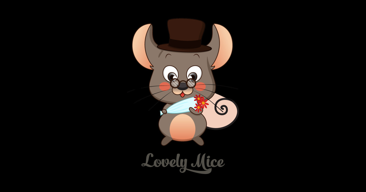 Lovely mice - Lovely Mice - Sticker | TeePublic