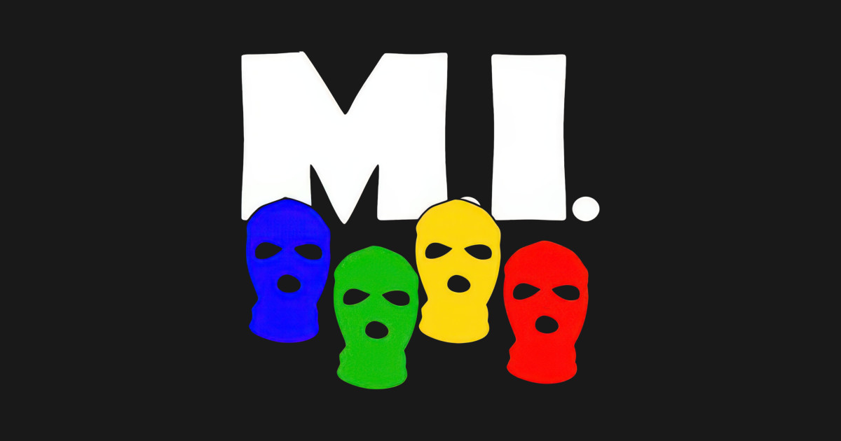 Colorful Masked Crew Design - Punk Rock Apparel - Masked Intruder - T ...