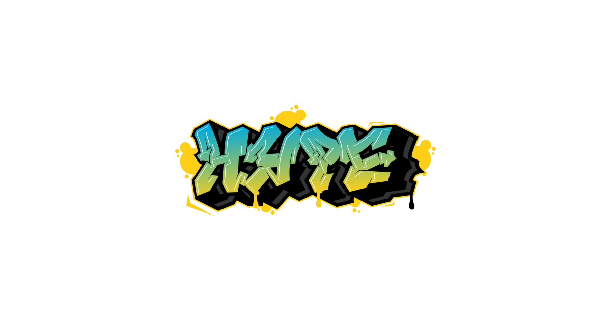 Hype Graffiti Art – Bold Urban Street Style Design - Graffiti Letter ...
