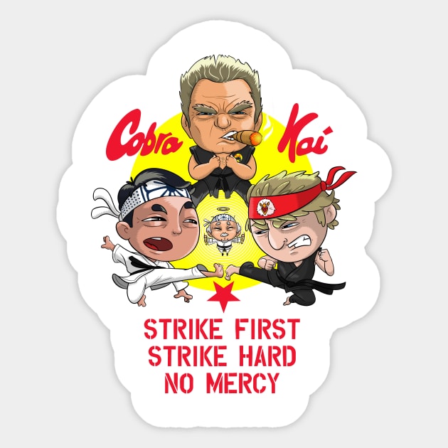 Cute Cobra Kai - Cobra Kai Karate Kid - Sticker | TeePublic