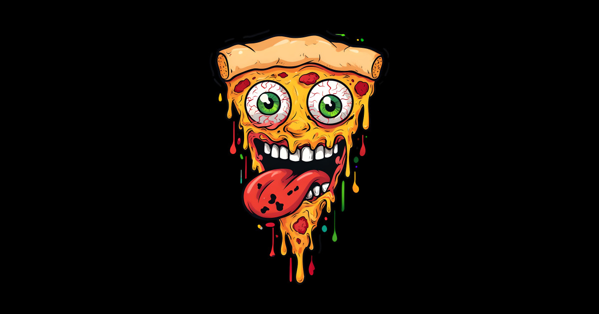 🍕 “Psycho Pizza” – Meltdown Slice 🔥 - Pizza Lover - Posters and Art ...