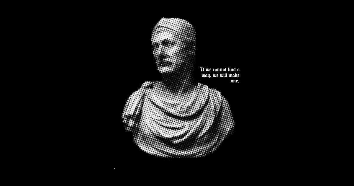 Hannibal Barca (white) - Philosophy - Sticker | TeePublic