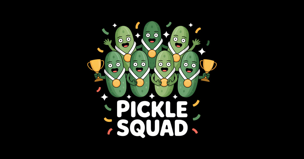 Pickle Squad Funny Cucumber Joke For Pickle Crew Party - Pickle Crew ...