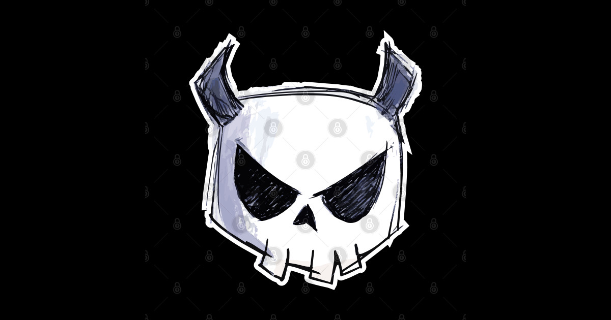 Demon skull - Demon - Sticker | TeePublic