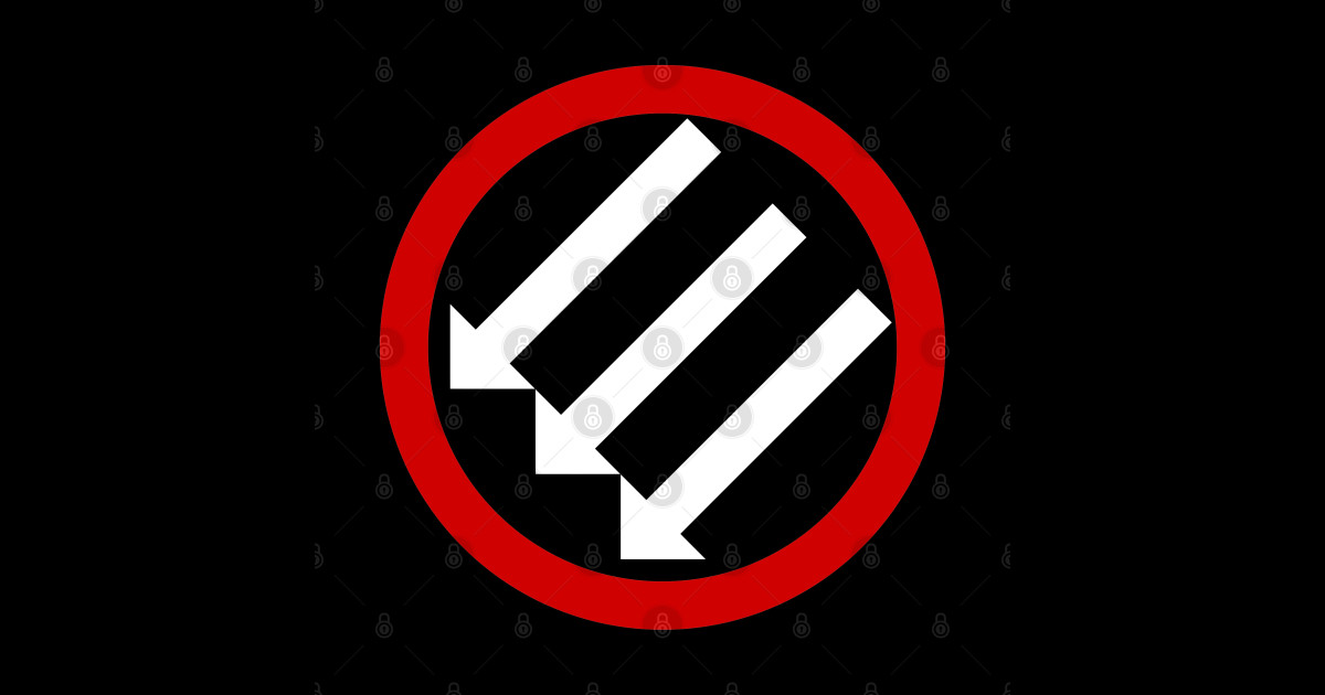Three Arrows - Anti Fascist - Antifa (red/white) - Anti Fascist ...