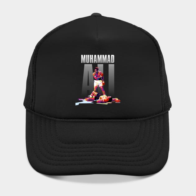 Muhammad Ali Iconic Pose WPAP - Muhammad Ali - Hat | TeePublic