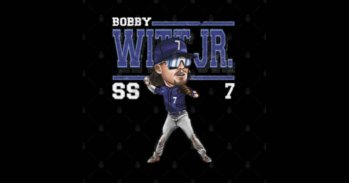 Bobby Witt Jr. Kansas City Cartoon - Bobby Witt Jr - T-Shirt | TeePublic