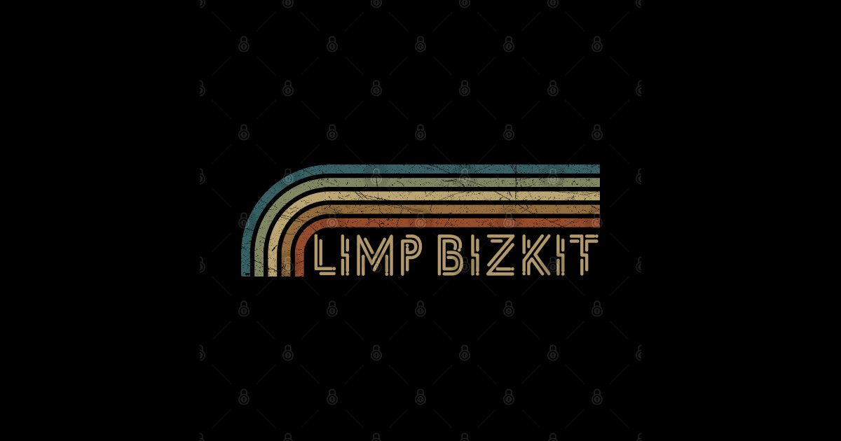 Limp Bizkit Retro Stripes - Musician - Sticker | TeePublic