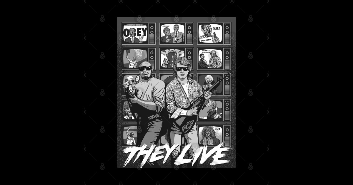 THEY LIVE - john carpenter - They Live - Sticker | TeePublic