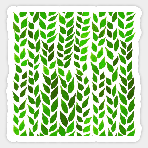 Simple Watercolor Leaves - Lime Green - Transparent - Watercolor ...