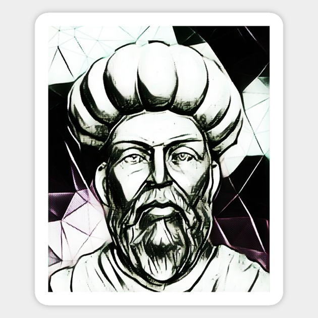 Ibn al Nafis Black and White Portrait | Ibn al Nafis Artwork 3 - Ibn Al ...
