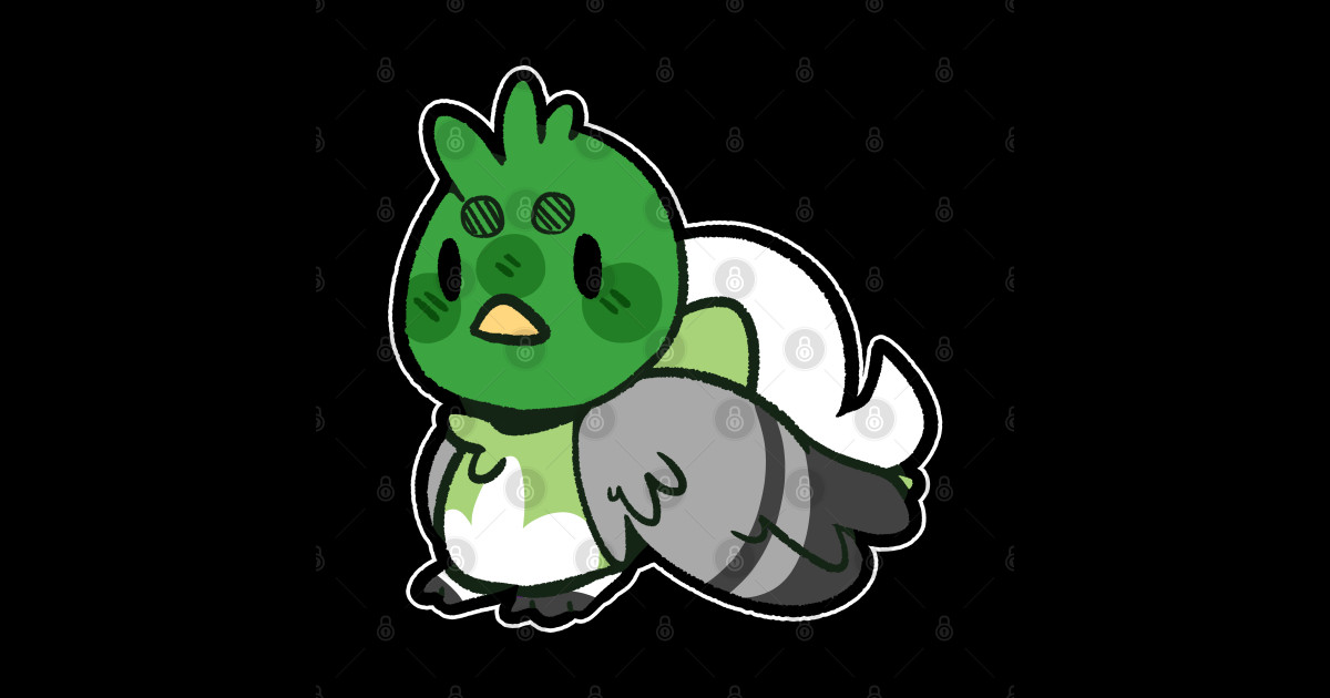 pride birb- Aromantic Variant - Bird - Sticker | TeePublic