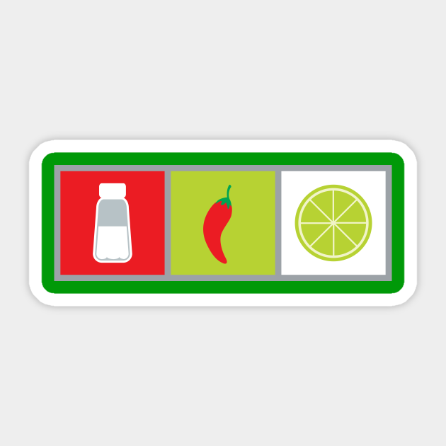 Sal, Chile, Limon - Sal Chile Limon - Sticker | TeePublic
