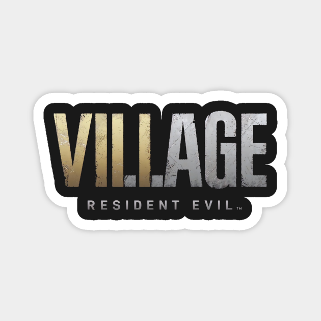 Resident Evil 8 Village Logo Symbol - Resident Evil - Magnet | TeePublic