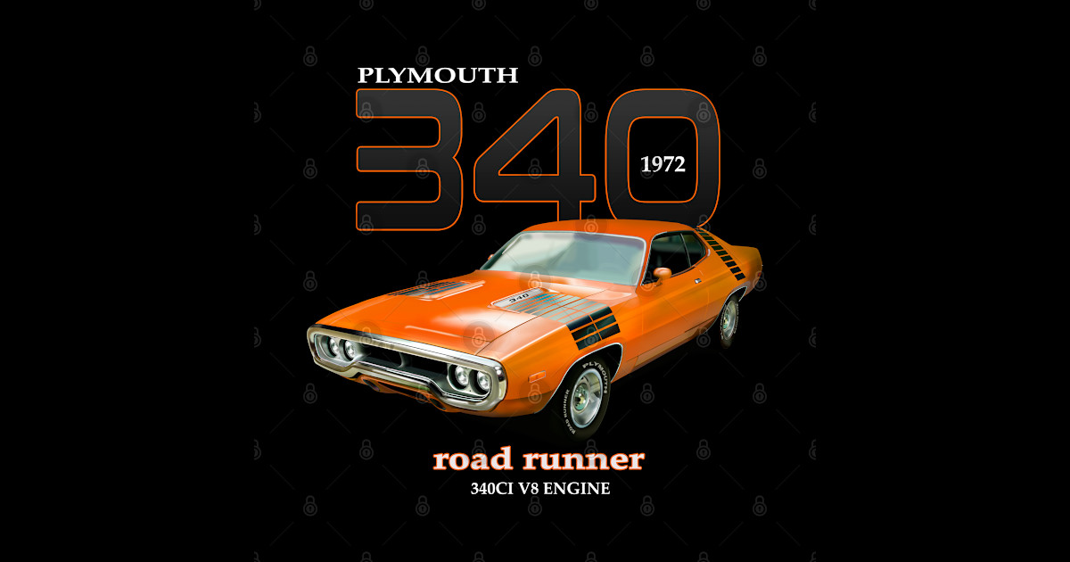 Plymouth Road Runner 1972 - Road Runner - Posters and Art Prints ...