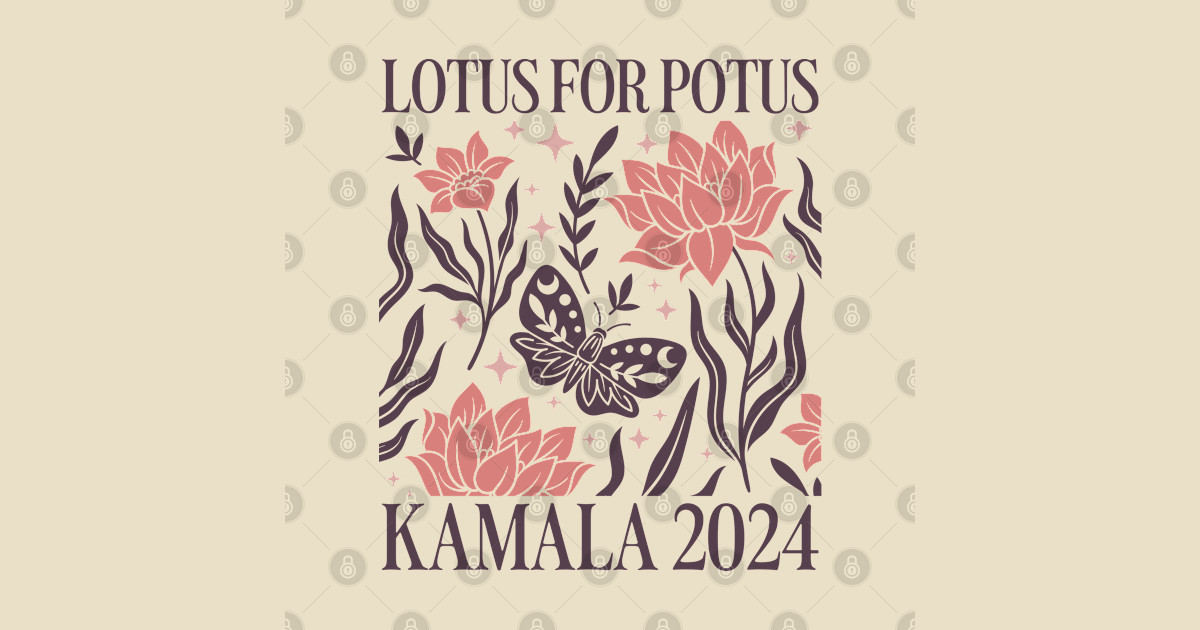 Lotus For Potus Kamala 2024 - Lotus For Potus - T-Shirt | TeePublic