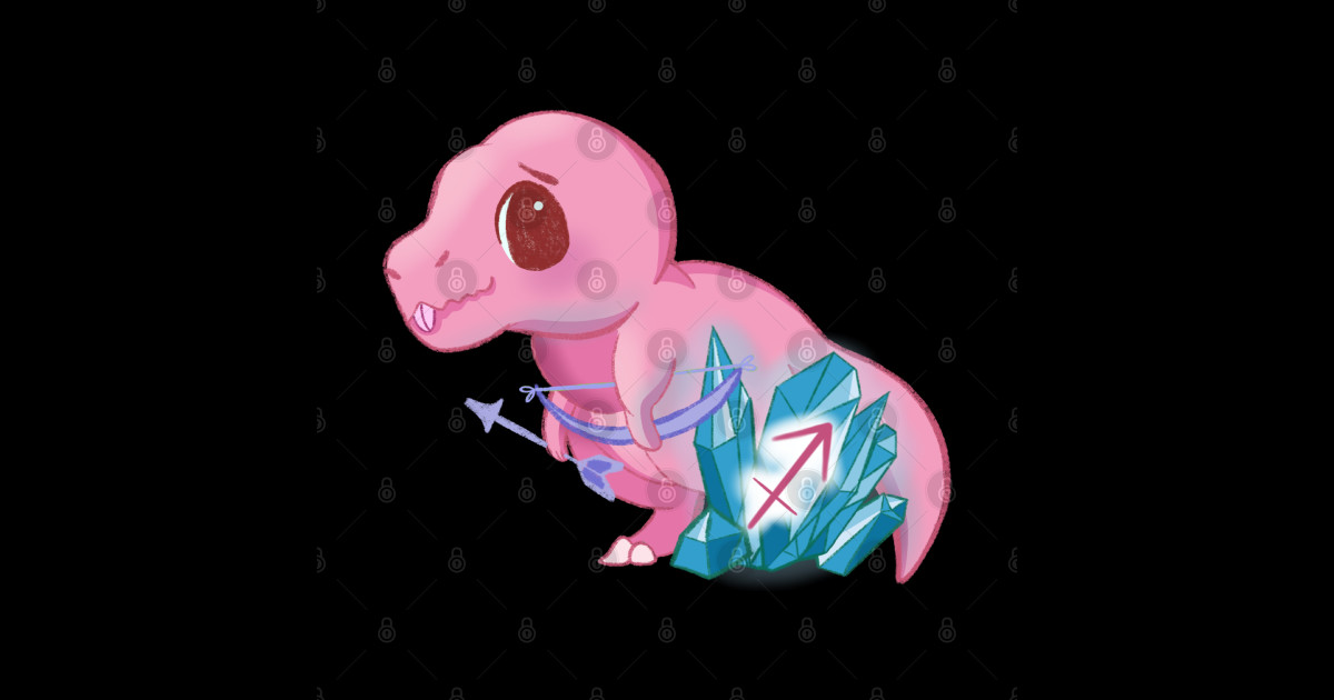 Sagittarius T-Rex - Sagittarius - Sticker | TeePublic