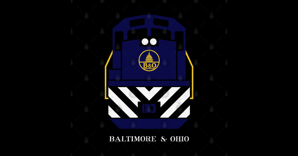 Baltimore and Ohio Train Engine - Baltimore And Ohio - Posters and Art ...