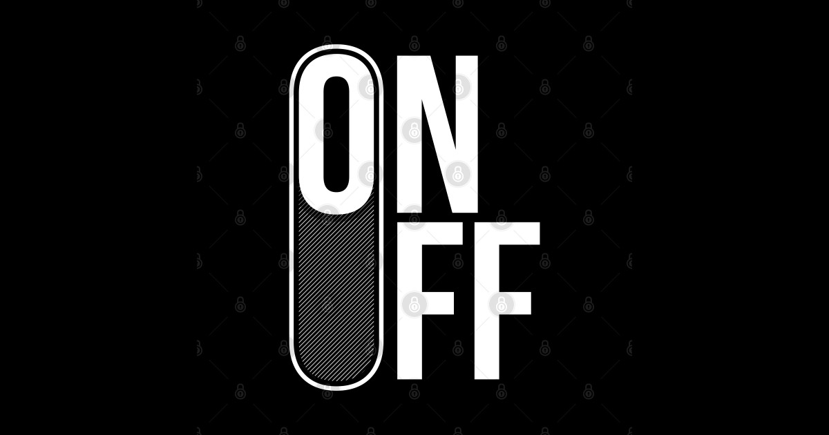 On /OFF. - Online Offline - Sticker | TeePublic